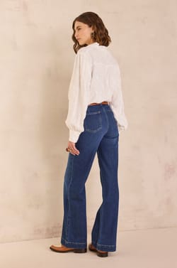 Jeans mit weitem Bein REBECCA Damen | DENIM BRUT | Maison 123
