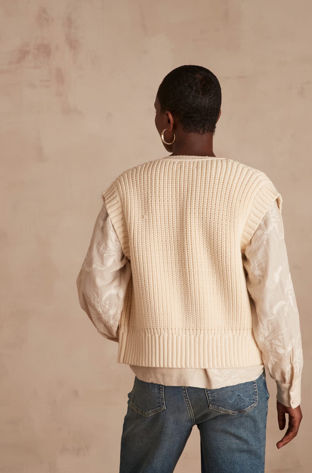 Laurena sleeveless cardigan Women | Maison 123